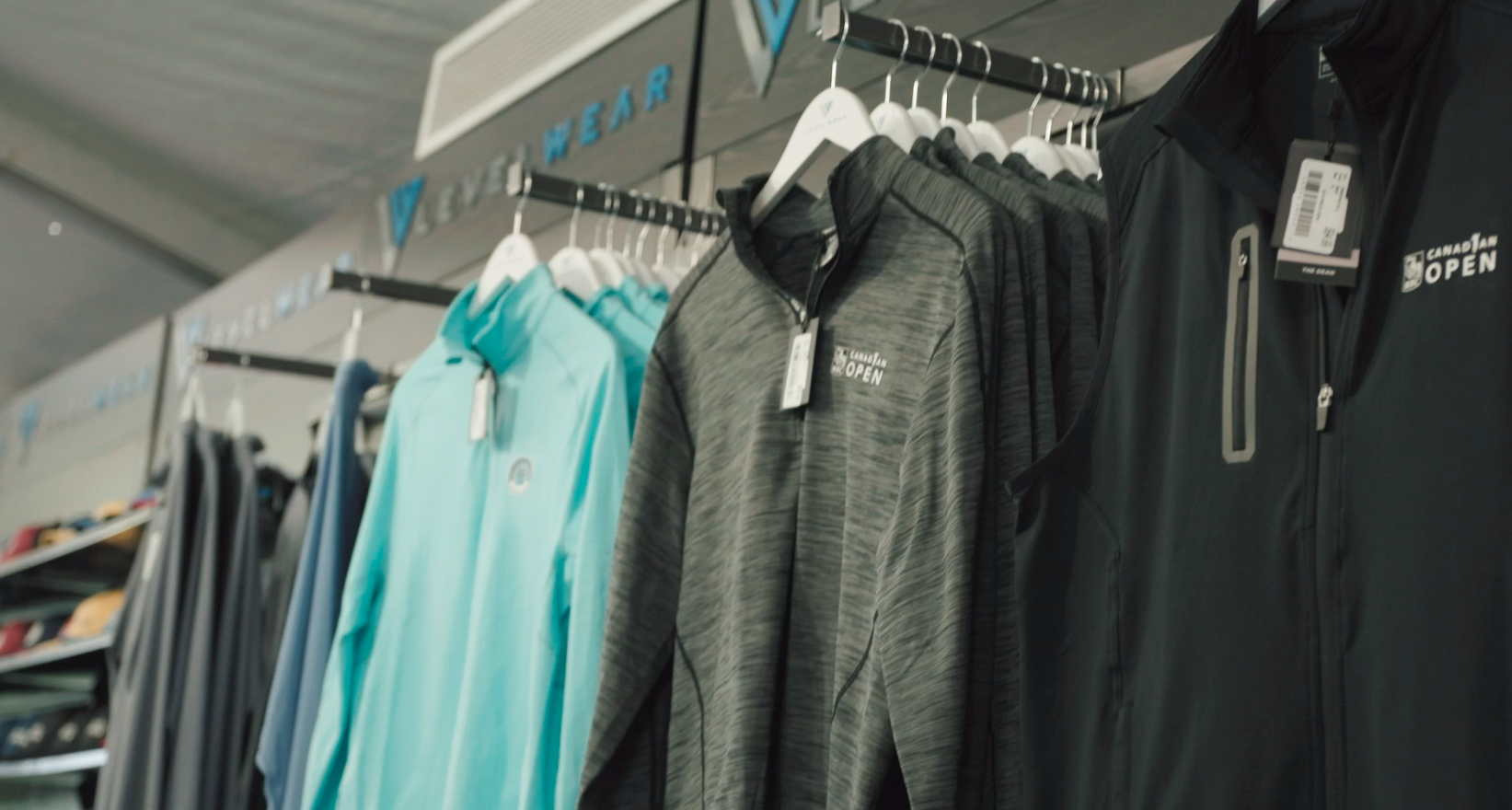 Inside the Levelwear Merchandise Tent at the RBC Canadian Open - Golf ...