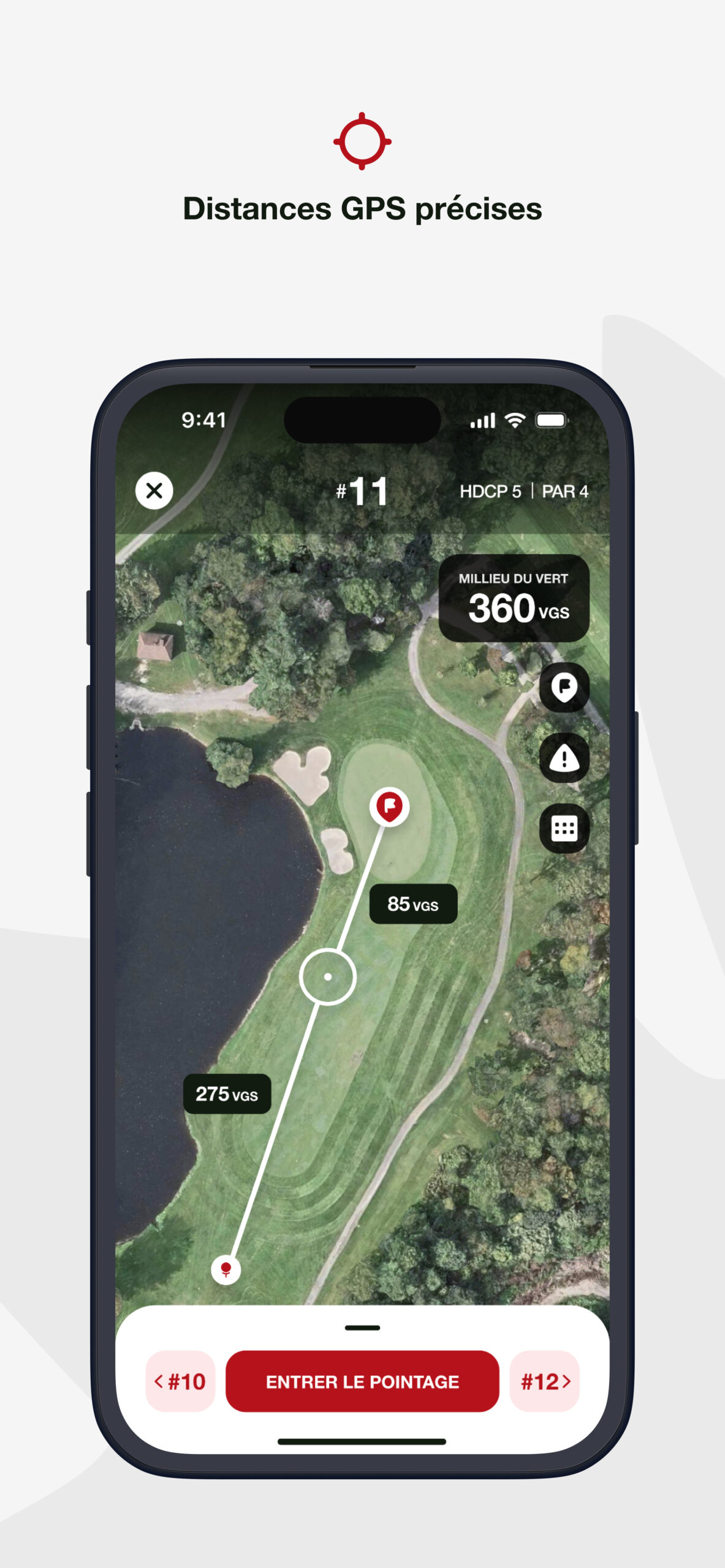 Fonctionnalités de l’appli – Distances GPS précises - Golf Canada