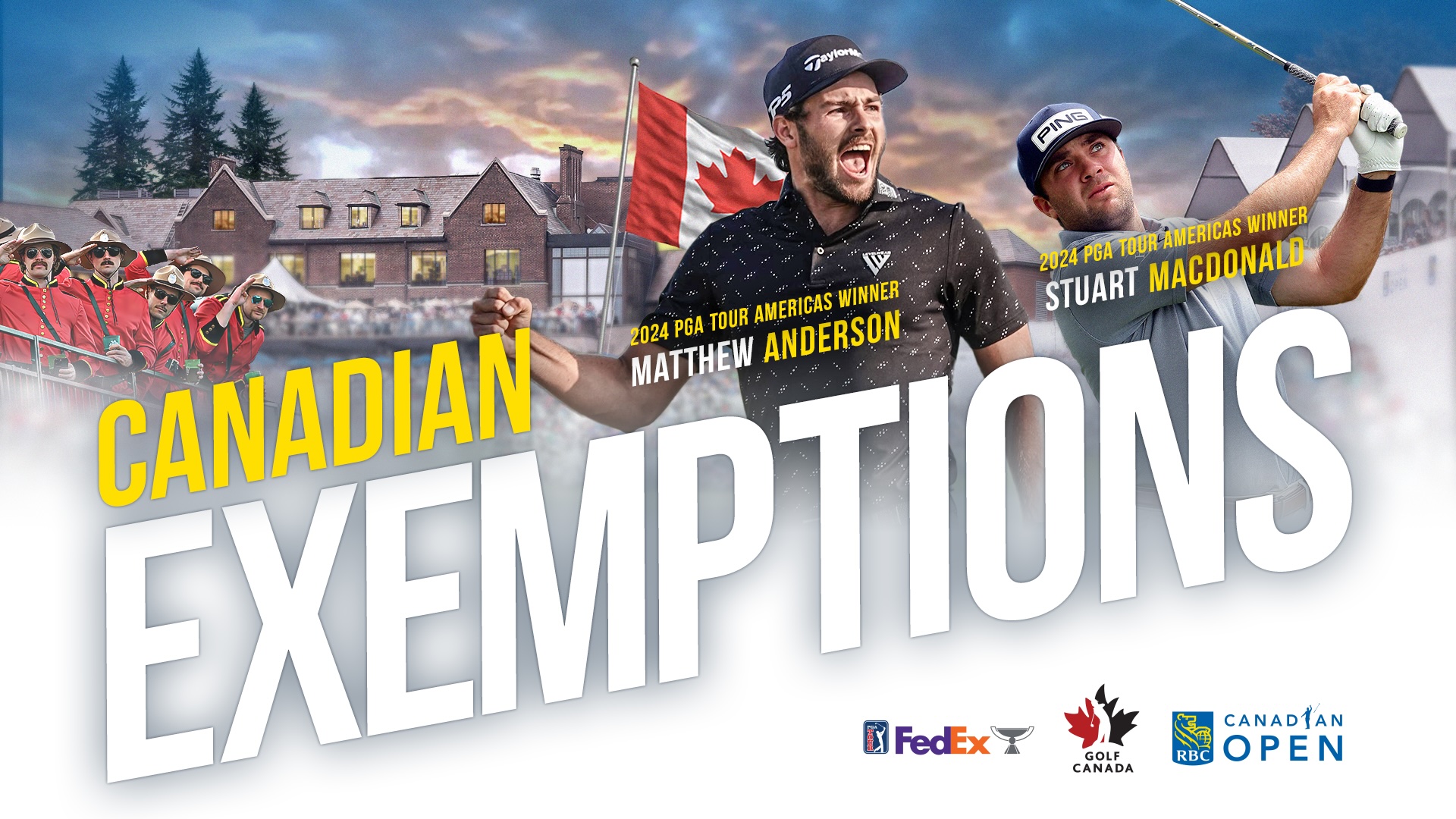 Six Canadians receive exemptions into 2024 RBC Canadian Open - Golf Canada