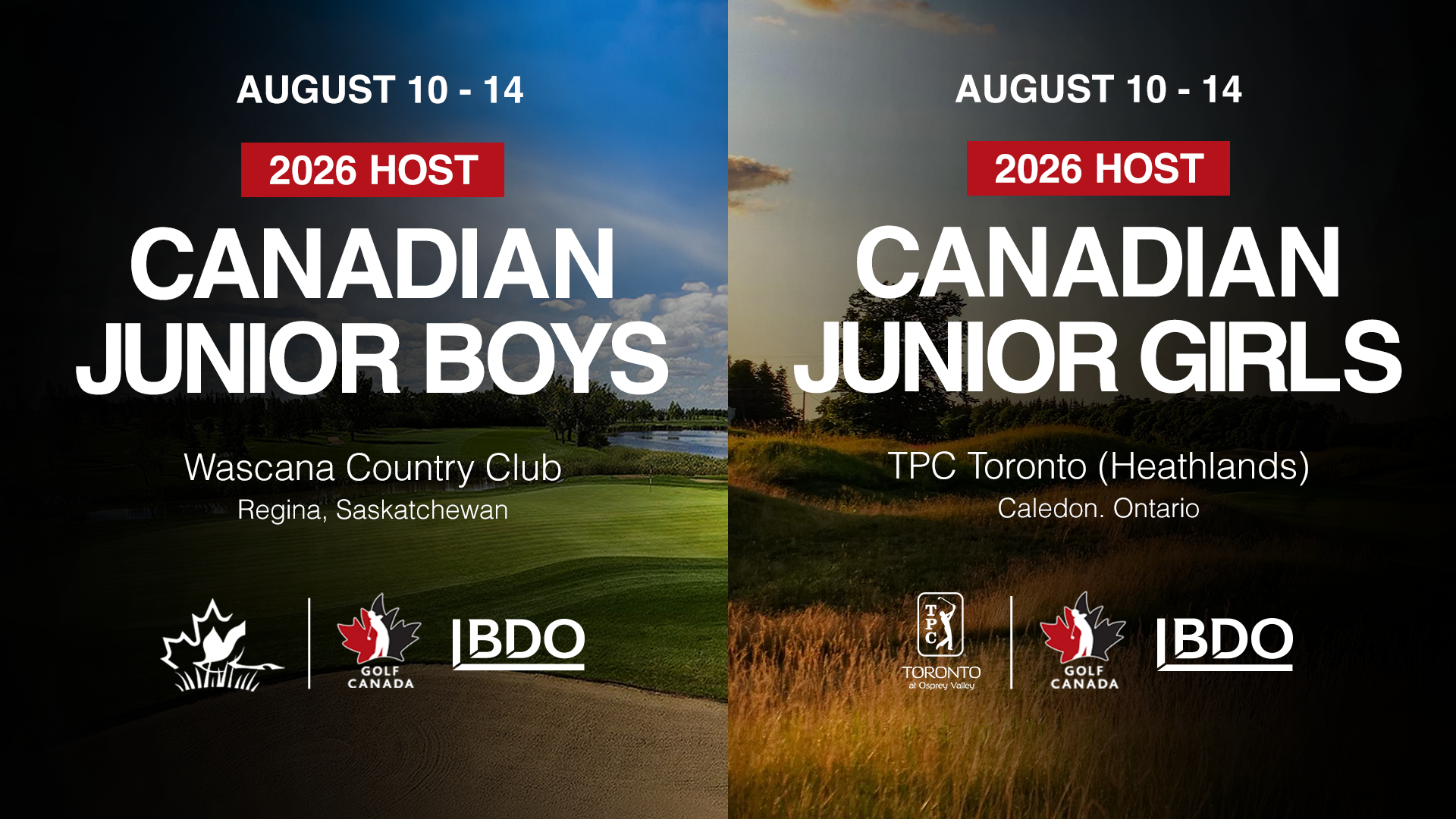 Golf Canada announce 2026 Canadian Junior Boys and Canadian Junior ...