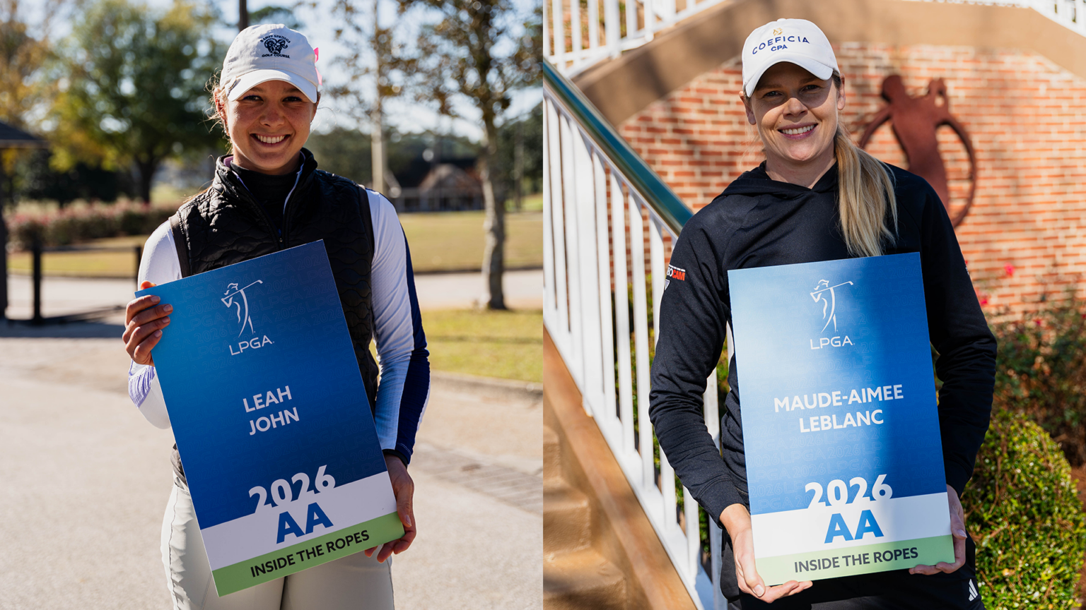 Leah John and Maude-Aimee LeBlanc earn 2026 LPGA Tour Cards - Golf Canada